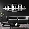 Amazon.com: Square Metal Wall Art, Luxury Modern Metal Wall Art ...