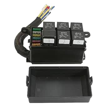 12V Fuse and Relay Box Holds 6 Slots Universal Waterproof Relay Box ...