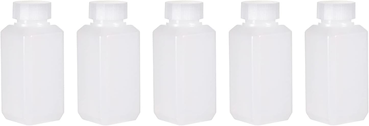 Amazon.com: YOKIVE 5 Pcs Chemical Storage Bottle, Square Container with ...