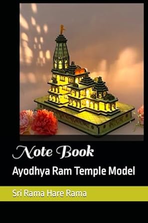 Note Book: Ayodhya Ram Temple Model: Viswanath, Mr Karthiik: Amazon.com ...