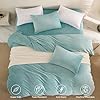 Amazon.com: JELLYMONI Light Blue Velvet Duvet Cover King Size - 3 Piece ...