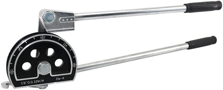 7/8" O.D. Tube Bender Lever Type Manual Tubing Pipe Bending Tool 180 Degree Bending Angle HVAC ...
