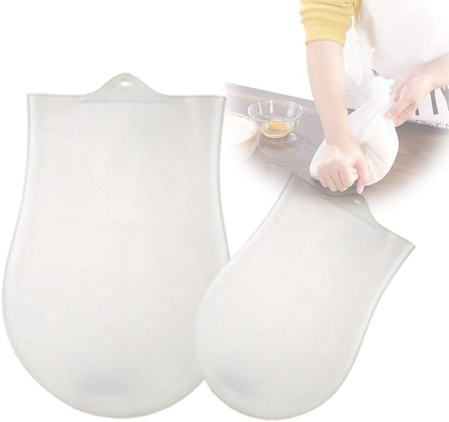 Amazon.com: Silicone Kneading Dough Bags - Pack of 2 = 85 OZ + 50 OZ ...