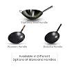 HS 15-inch(38cm) Iron Chinese Wok with Wooden Handle – Versatile Stir ...