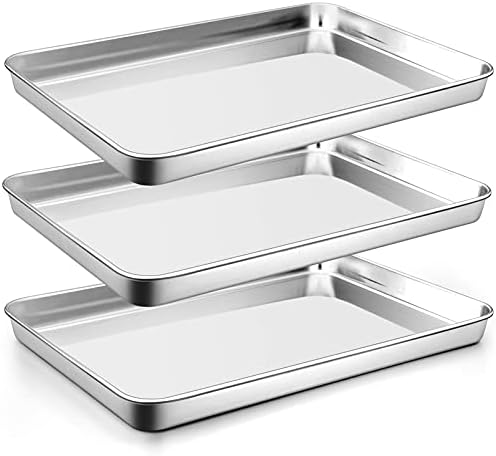 Amazon.com: Extra Large Baking Sheet Set of 2, P&P CHEF Stainless Steel ...