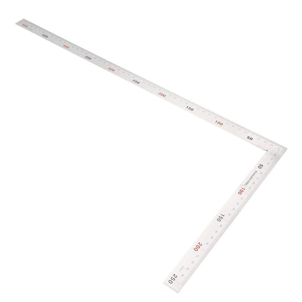 L-Shaped Stainless Steel Metal Square Ruler Framing Square Ruler Double ...