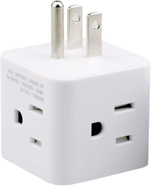Amazon.com: Multi Plug Outlet Splitter, USHANLIN 4 Way Electrical ...