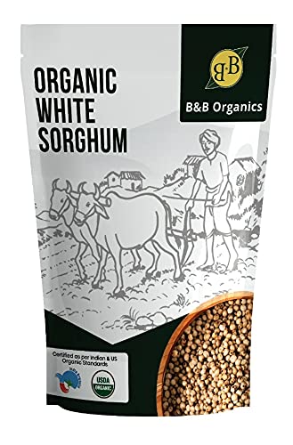 B&B Organics White Sorghum ( Whole Grain) (Cholam | Vella solam | Jowar ...