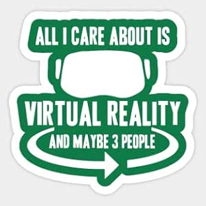 Amazon.com: Stickers Vinyl Vr Virtual Reality Headset Gaming Gamer Char ...