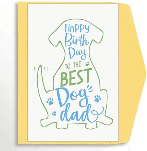 Amazon.com : popmazing Cute Dog Birthday Cake Card for Woman Men, Happy ...