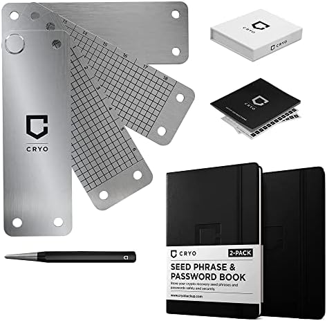 Amazon.com: CRYO Crypto Seed Storage Bundle - Fireproof Stainless Steel ...