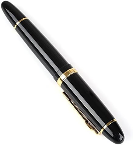 Amazon.com : F-ber Jinhao 159 Black Lacquered F Nib Heavy Fountain Pen ...
