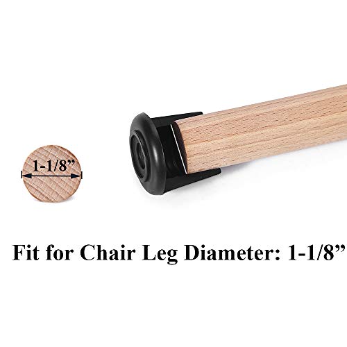 Snapklik.com : Furnigear Chair Leg Tips Caps Non-Slip Rubber Leg Tips 1 ...