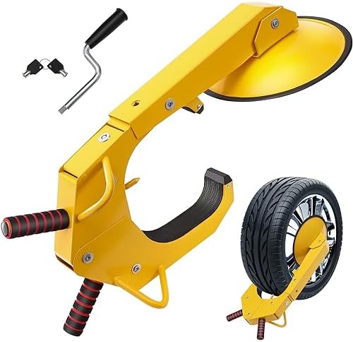 VEVOR Wheel Lock Clamp, 1 Pack Trailer Wheel Lock, Heavy-Duty Anti ...