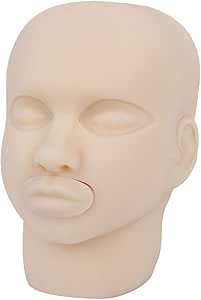 Amazon.com: Mannequin Face Model Injection Training Silicone Head Model ...