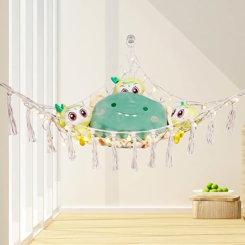 Amazon.com: Sannofair Stuffed Animal Net or Hammock with LED Light, 50 ...