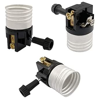 New orange heart 3 Way Lamp Socket Replacement, E26/E27 Lamp Socket ...