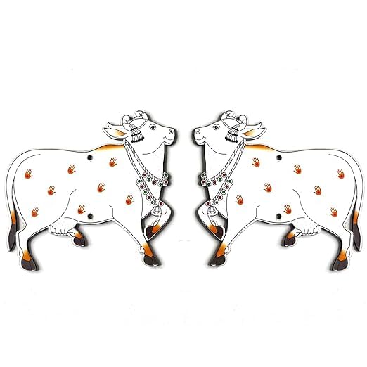 Khusha Creations Pichwai Cow MDF Cutout Design MDF Wooden Cutout ...
