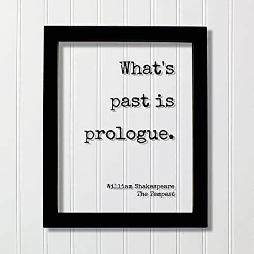 Amazon.com: What's past is prologue - William Shakespeare - The Tempest ...
