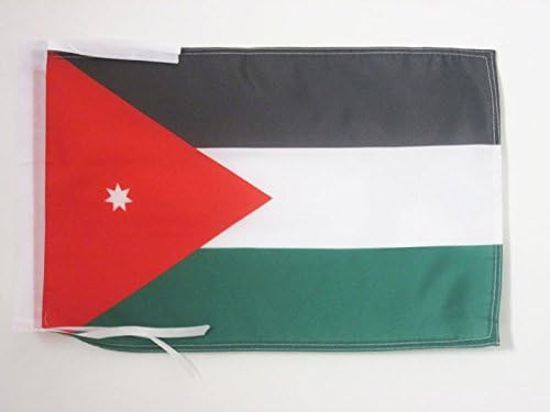 AZ FLAG Jordan Flag 18” x 12” cords – Jordanian SMALL flags 30 x 45cm ...