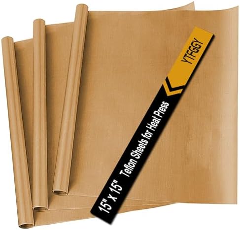 Amazon.com: Teflon Sheets for Heat Press 15x15" - YTFGGY Non Stick ...