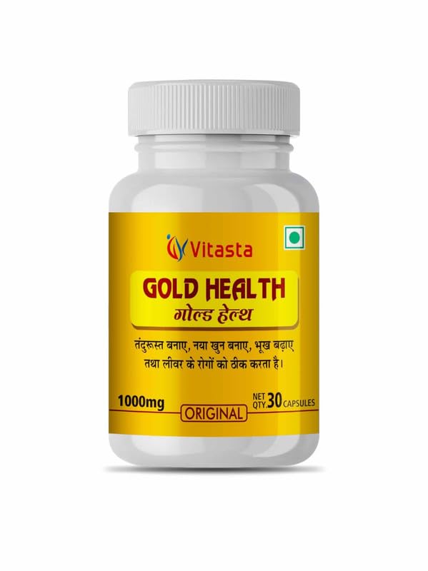 Buy VITASTA Gold Health 1000mg Ayurvedic Capsules - 30 (Pack of 1 ...