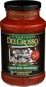 Amazon.com : La Famiglia Delgrosso Sauce Pasta Tomato Basil, 26 oz ...