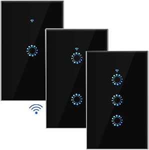 Amazon.com: Smart Life WiFi Tuya Light Wall Switch Interruptor Touch ...