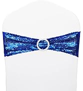 Amazon.com: LIZIMI Polyester Stretch Chair Sashes Bands Organza Sash ...