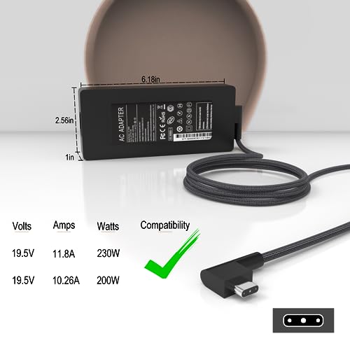 230W Razer Blade Charger, 3-Prong Razer Blade 14 15 AC, 42% OFF