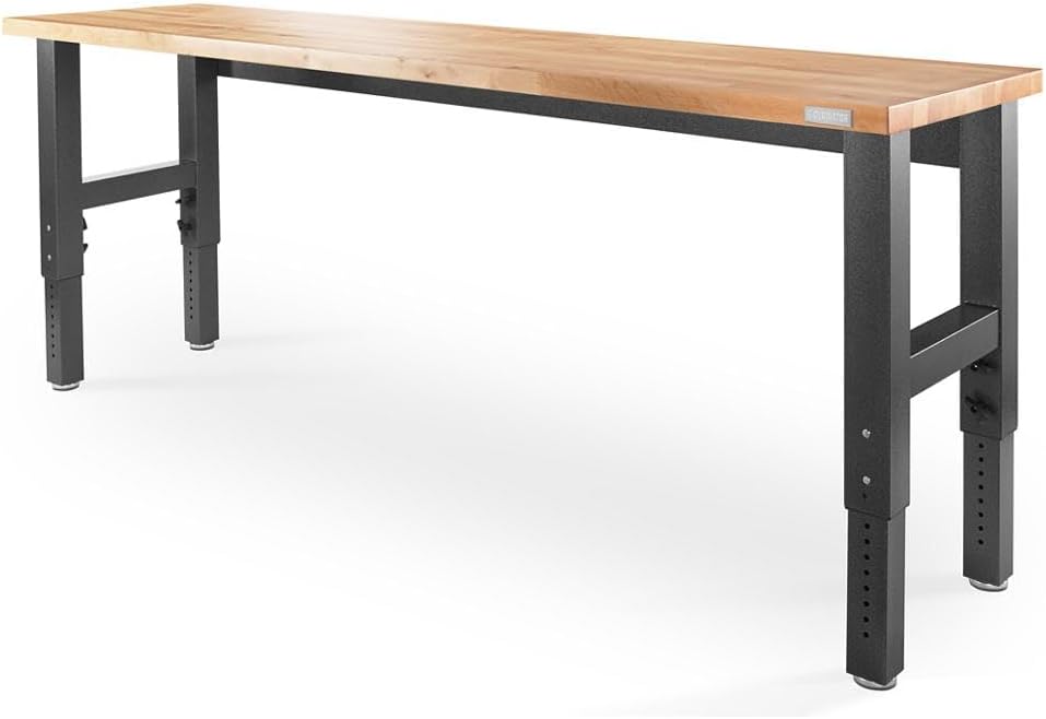 Gladiator 8' Adjustable Height Hardwood Workbench, GAWB08HW - Amazon.com