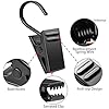 Amazon.com: VRSS Black Curtain Hanging Clips Hook Clips for Home ...