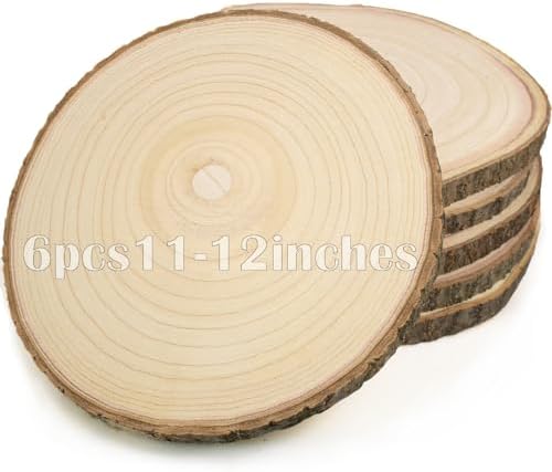 Amazon.com: 6pcs Large Wood Slices for Centerpieces 11-12 inches Wood ...