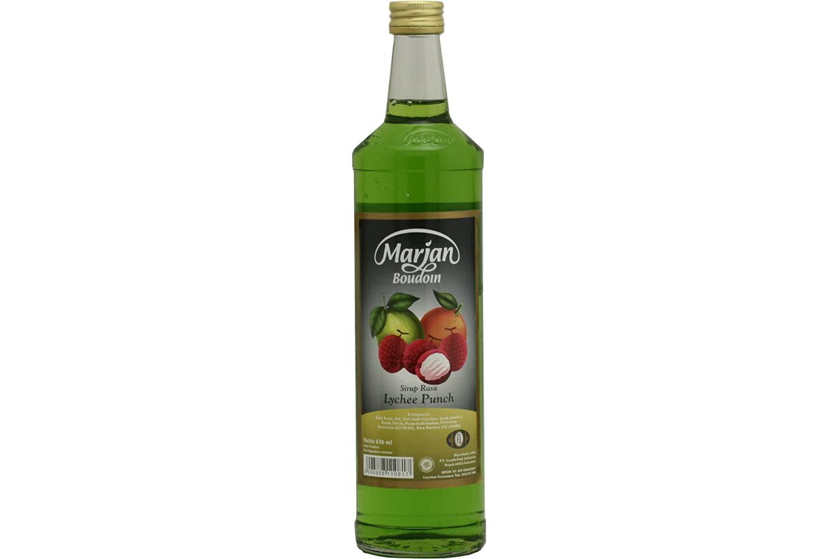 Amazon.com: Marjan Sirup Rasa Leci (Lychee Punch Syrup) - 22fl oz (Pack ...