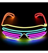 Amazon.com: YouRfocus Wireless Led Light up Glasses 3 Pack Glow in The ...