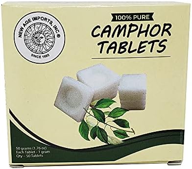 Amazon.com: Camphor Tablets 50 Grams Pack Inscent | Premium Quality ...