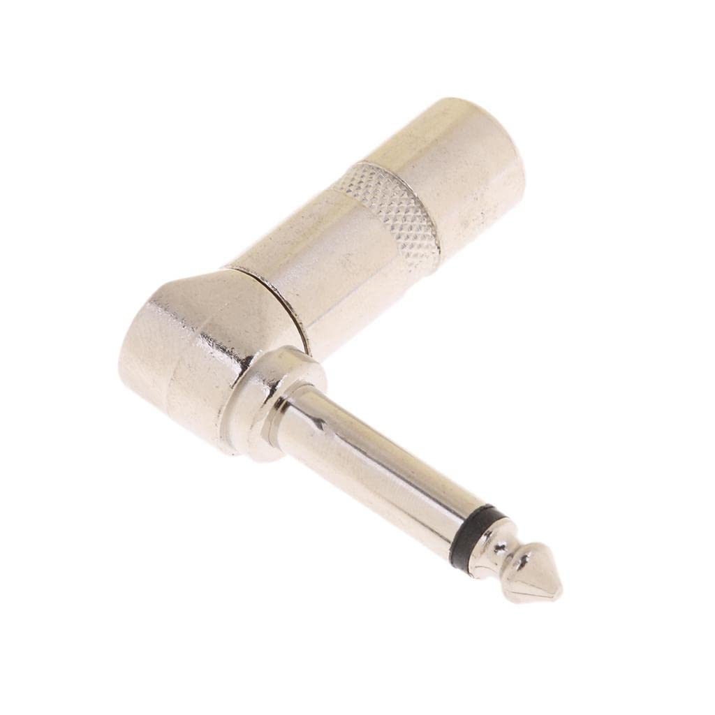 Buy MISTU 2 Pieces 3.5mm Stero Jack to Right Angled 90 Degree 6.35mm ...