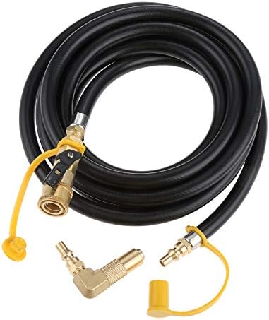 Amazon.com: 12 FT RV Propane Quick Connect Hose, with 1/4" Safety ...