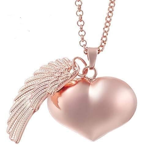 Set Joyeria Llamador de Angeles ¨Mi Corazon con Alas ¨ Collar para ...