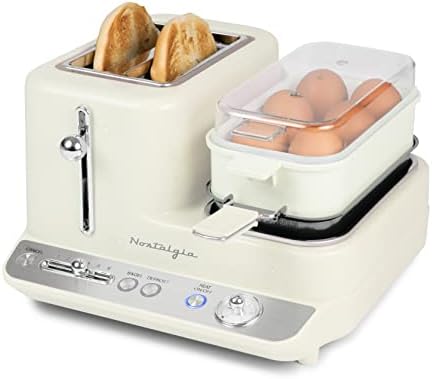 Amazon.com: Nostalgia Retro 3-in-1 Breakfast Station, 2-Wide Slot ...