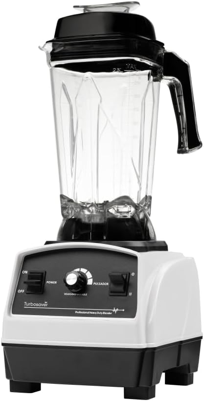 Amazon.com: Turbosaver Powerful Blender, 84.5 oz Unbreakable Jar, White ...