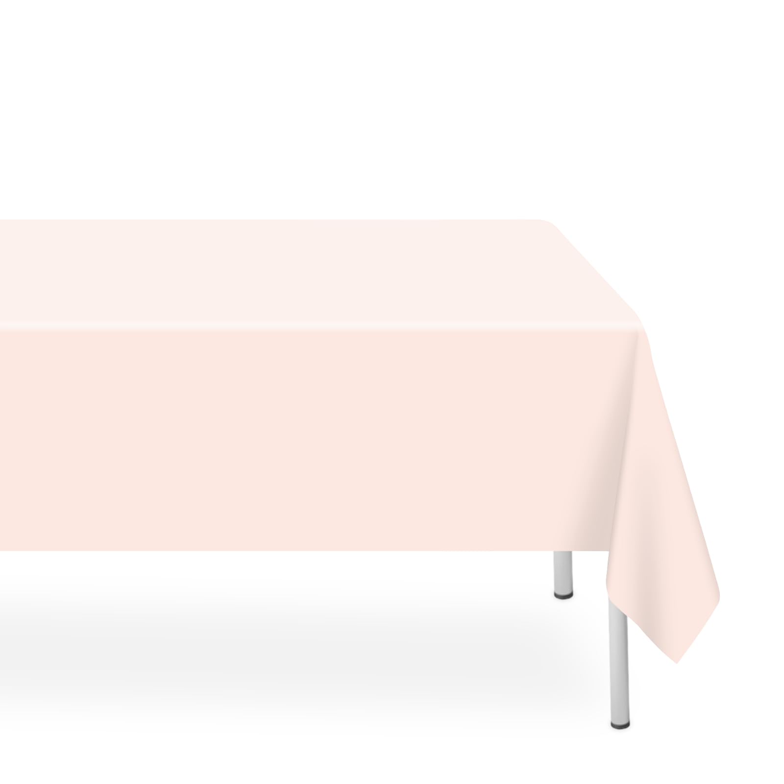 Amazon.com: LIKAJON 6 Pack Rectangular Disposable Blush Pink Tablecloth ...