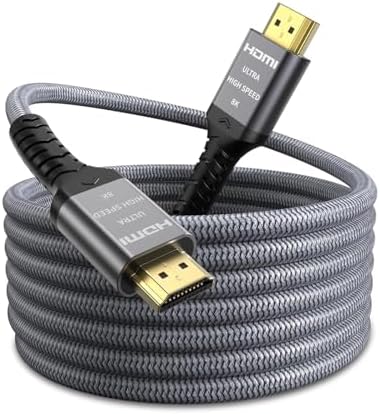 Orei 8K HDMI Cable 5 Meter(16.4ft) - 8K@60Hz HDMI Cable 2.1 with ...