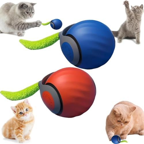 2pcs Speedy Tail 2.0, Speedy Tail Cat Toy, Dog Toy Electric Ball ...