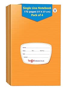 TARGET PUBLICATIONS Single Line Notebooks | 172 Ruled Pages | Soft ...