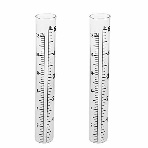 Amazon.com : BRAVECOW 2pcs 5" Capacity Rain Gauge Glass Replacement ...