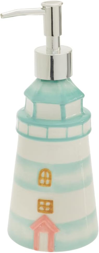 Amazon.com: The Bridge Collection Coastal Soap Dispenser with Starfish ...