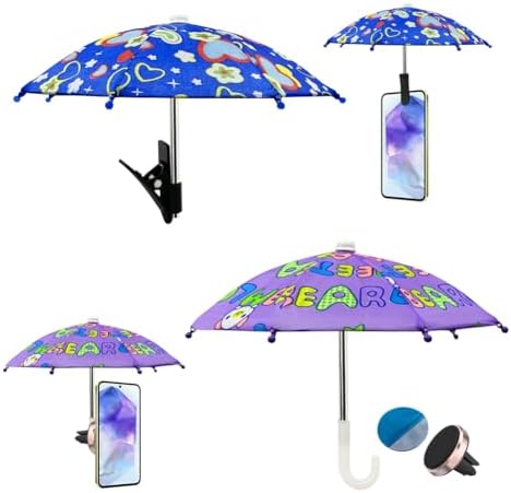 Amazon.com: 2 Pcs Phone Umbrella for Sun, Magnetic Phone Sun Shade ...