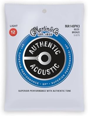 Amazon.com: Martin Authentic Acoustic Guitar Strings, Superior ...