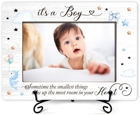 Amazon.com - Baby Boy Photo Frame, Newborn Picture Frames, It's A Boy ...